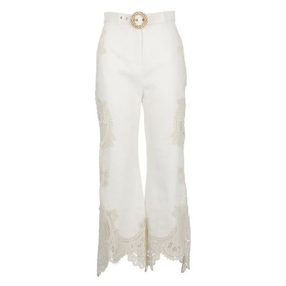 Zimmermann | Pants & Jumpsuits | Zimmermann Womens White Trouser | Poshmark